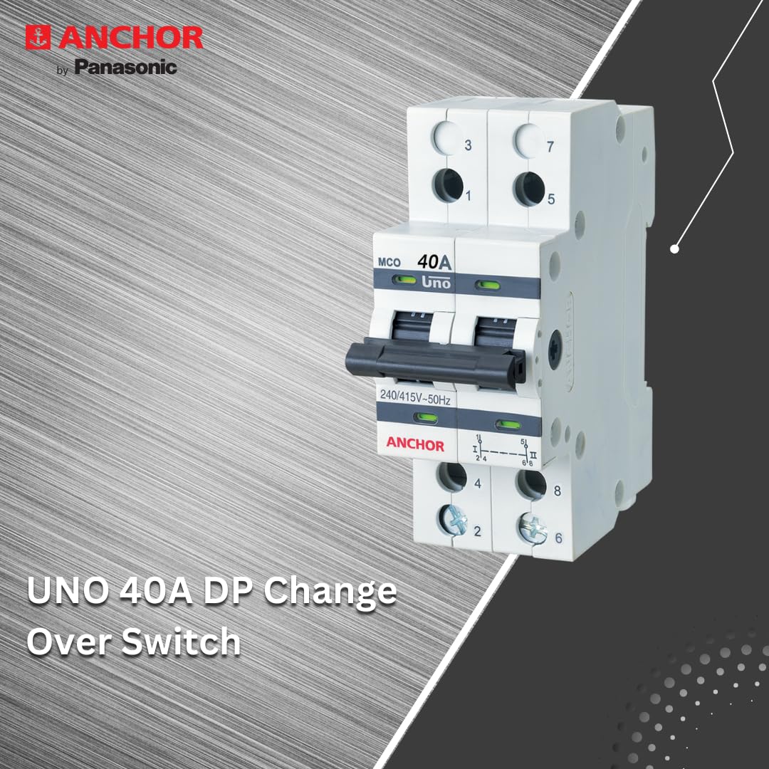 Anchor by Panasonic UNO Series 40 Amp Dual Pole MCB Type Change Over ...